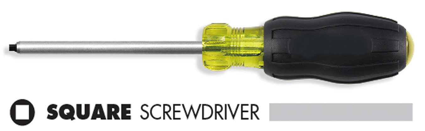Square-Recess Screw Drivers, with Cushioned Grip & Handle ID ...